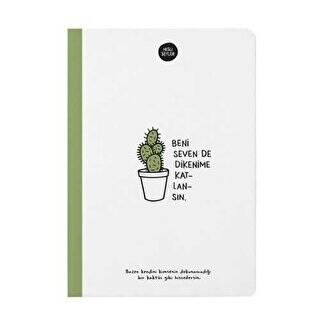 Hisli Şeyler 14x20 Çizgili Defter - Beni Seven Dinime Katlansın ...